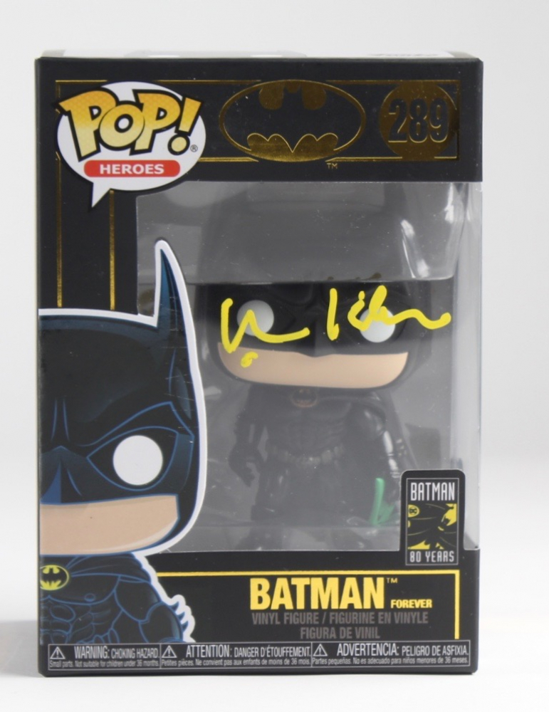 Val Kilmer Signed Batman #289 Batman Forever Funko Pop! Vinyl Figure ...