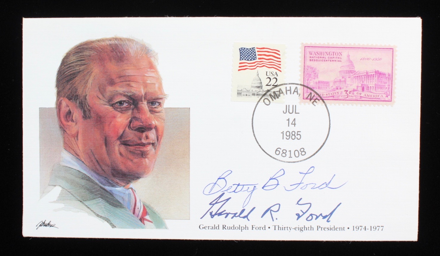 Betty Ford Signed 1985 Commemorative Envelope (JSA) | Pristine Auction