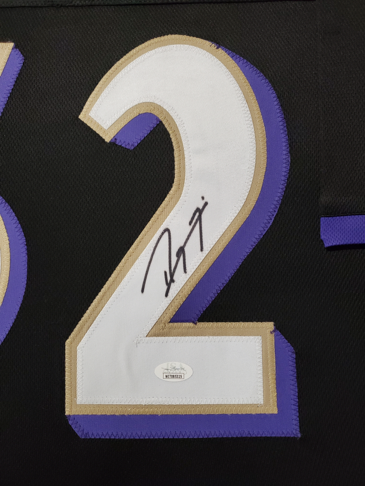 Ray Lewis Signed 34x42 Custom Framed Jersey Display (JSA COA ...