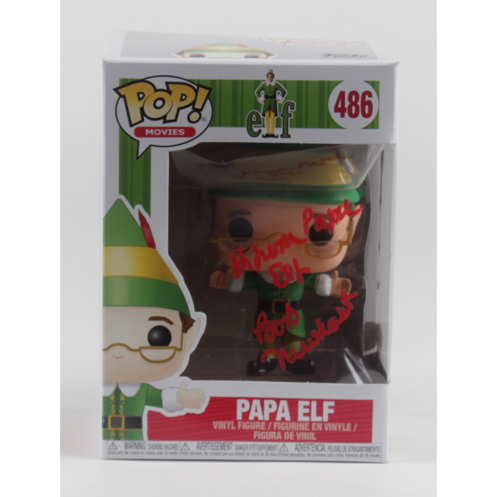 Bob Newhart Signed "Elf" #486 Papa Elf Funko Pop! Vinyl Figure ...