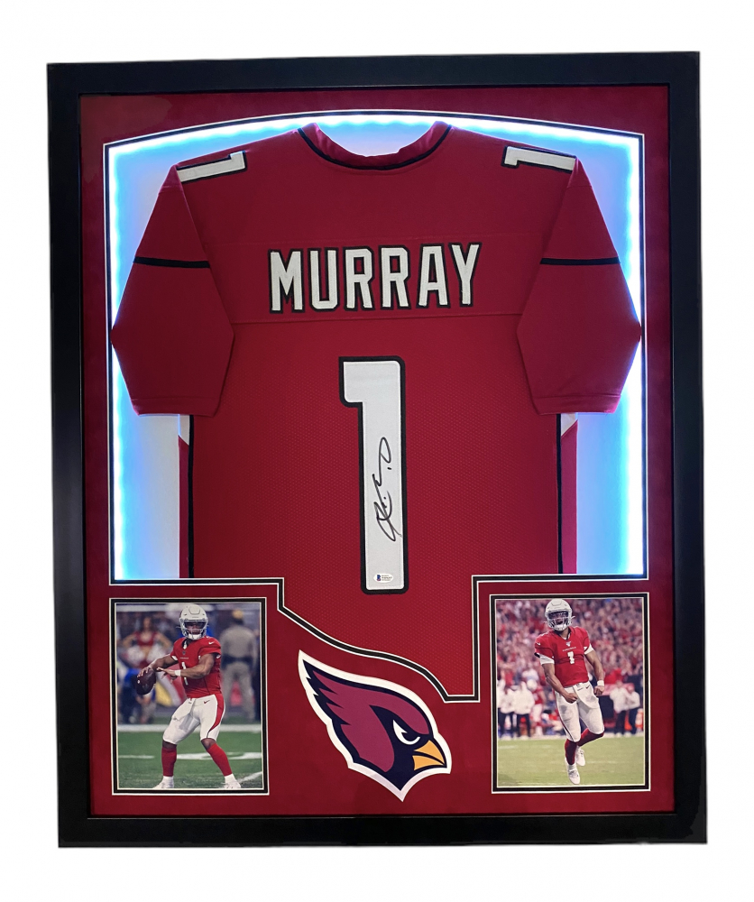 Kyler Murray Signed 33x40 Custom Framed Jersey Display with LED ...