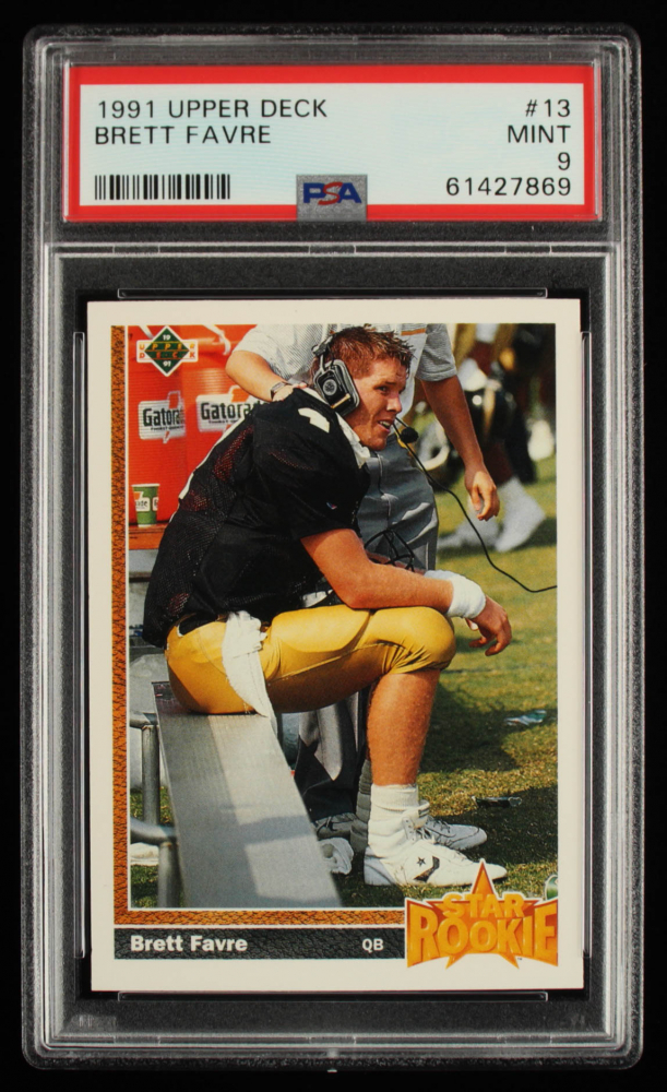 Brett Favre 1991 Upper Deck #13 RC (PSA 9) | Pristine Auction