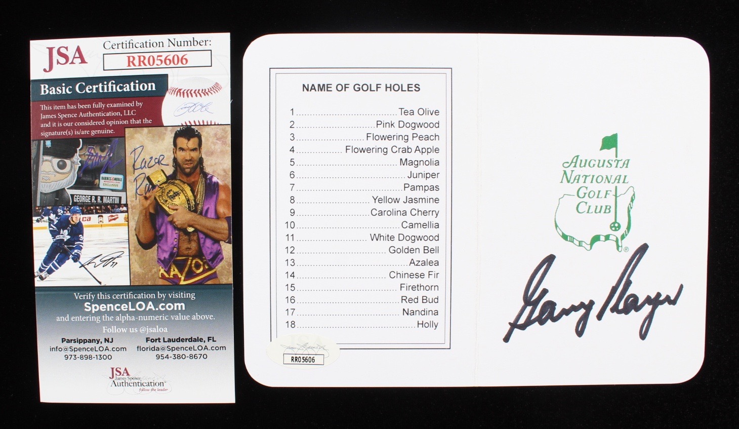 Gary Player Signed Augusta National Golf Club Scorecard (JSA ...