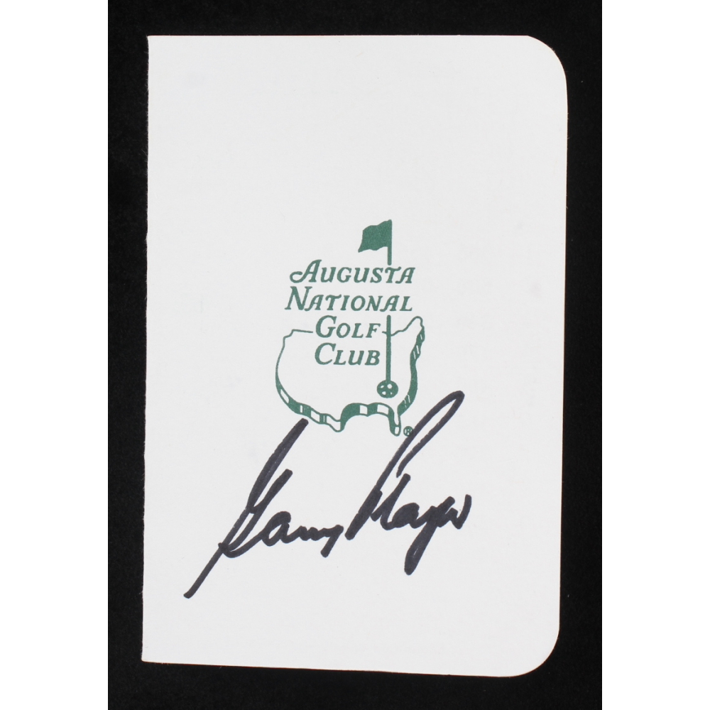 Gary Player Signed Augusta National Golf Club Scorecard (JSA COA ...