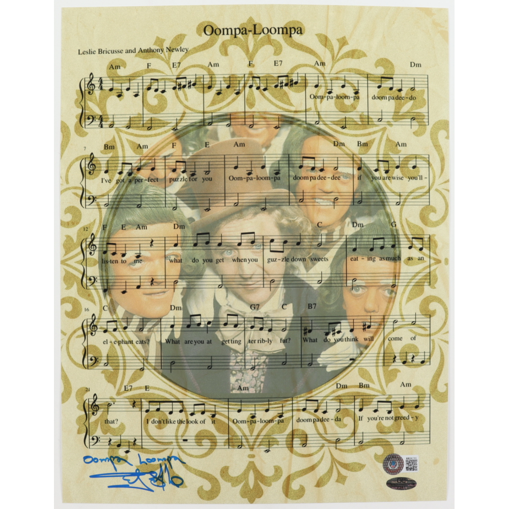 Rusty Goffe Signed "Willy Wonka & the Chocolate Factory" 11x14 Photo ...