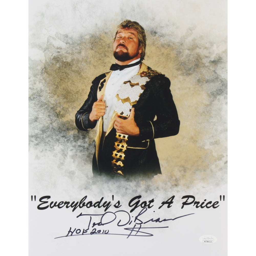 Ted DiBiase Signed WWE 11x14 Photo Inscribed "HOF 2010" (JSA COA ...