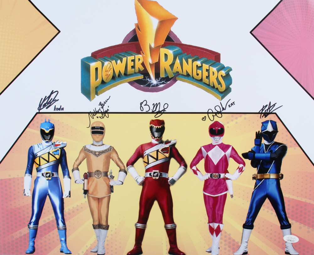"Power Rangers" 16x20 Photo Cast-Signed by (5) with Yoshi Sudarso ...