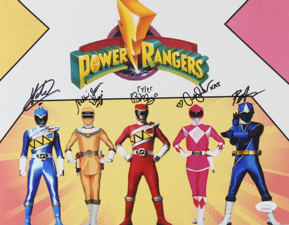 "Power Rangers" 11x14 Photo Signed by (5) with Yoshi Sudarso, Nakia ...