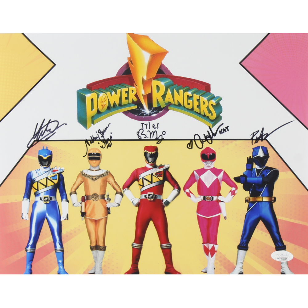 "Power Rangers" 11x14 Photo Signed by (5) with Yoshi Sudarso, Nakia ...