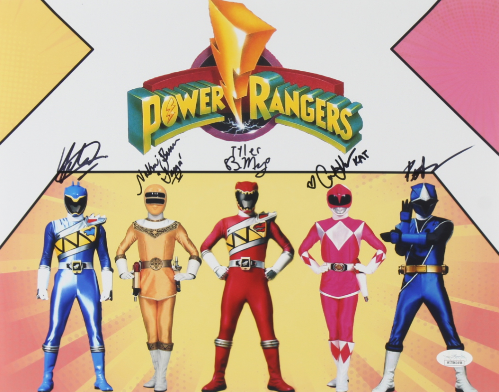 "Power Rangers" 11x14 Photo Signed by (5) with Yoshi Sudarso, Nakia ...