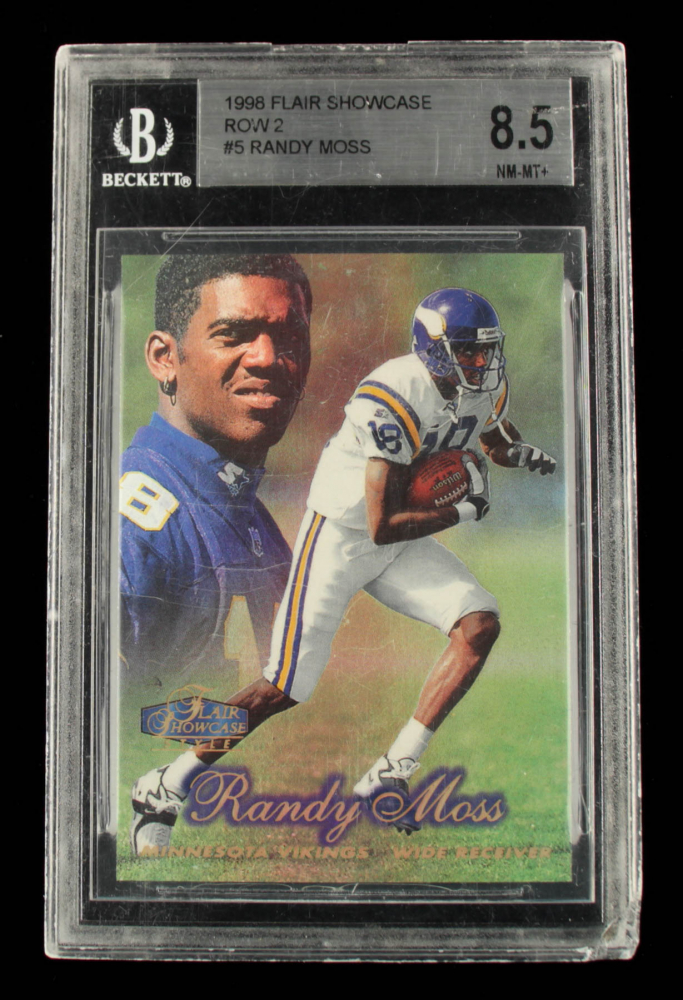 Randy Moss 1998 Flair Showcase Row 2 #5 (BGS 8.5) | Pristine Auction