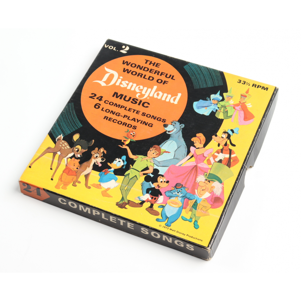 1972 "The Wonderful World of Disneyland Music" Vol. 2 Vintage Record ...