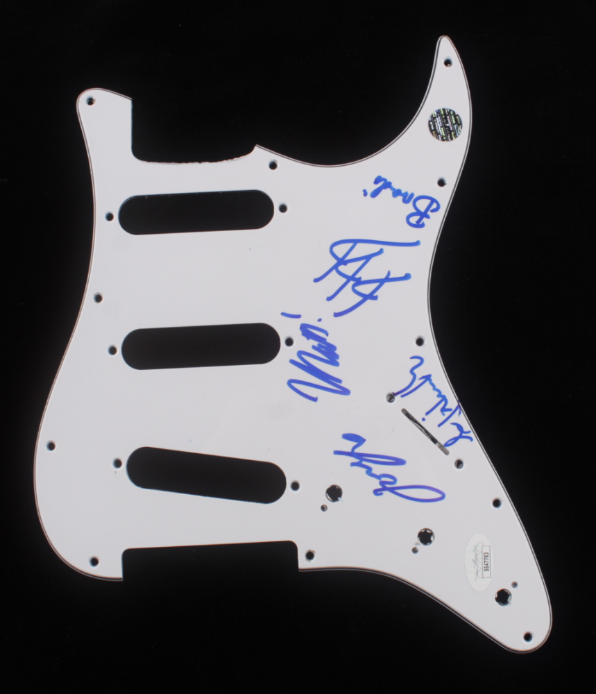 Electric Guitar Pickguard Band-Signed by (5) with Brendan B. Brown ...