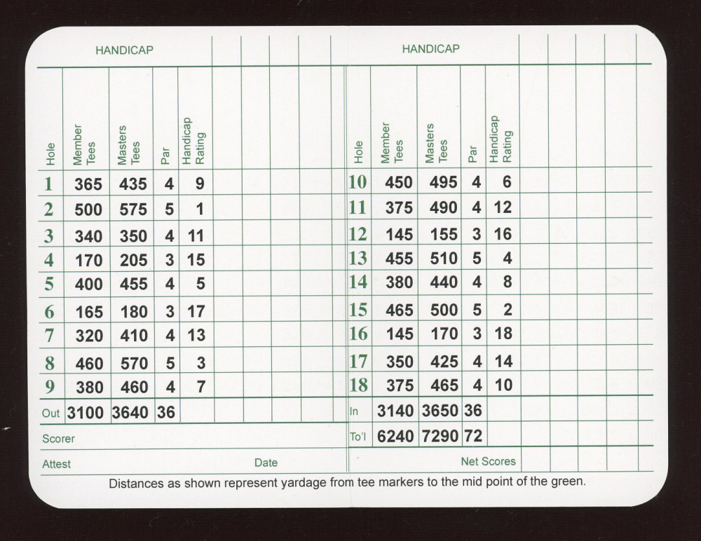 Gary Player Signed Augusta National Golf Club Scorecard (JSA COA ...
