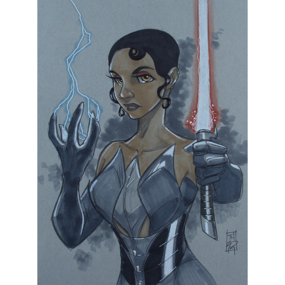 Tom Hodges - Sith Princess Tiana - "Star Wars" - Signed 9x12 ORIGINAL ...