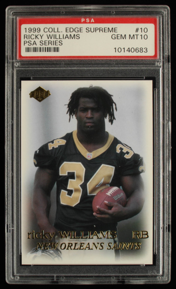 Ricky Williams 1999 Collector's Edge Supreme PSA Series #10 (PSA 10 ...
