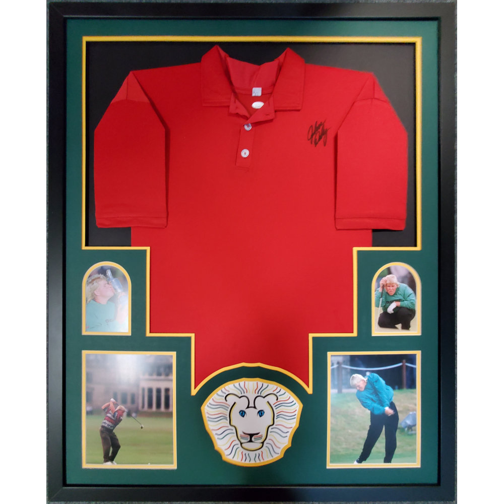 John Daly Signed 34x42 Custom Framed Polo Shirt Display (JSA ...