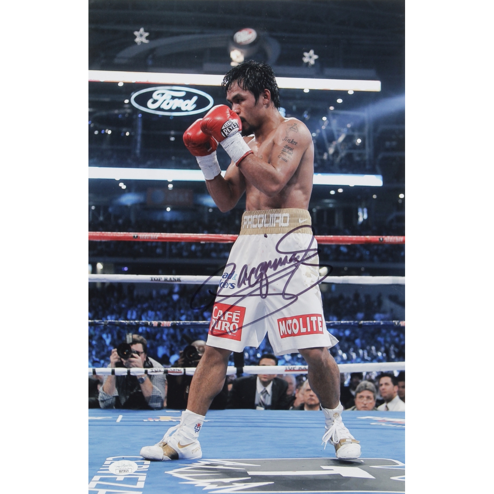 Manny Pacquiao Signed 11x17 Photo (JSA COA) | Pristine Auction