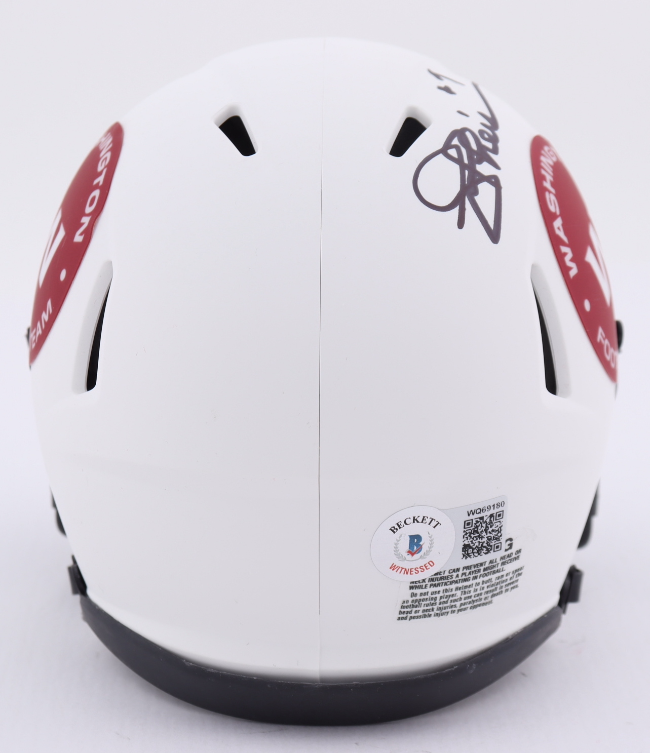 Joe Theismann Signed Redskins Lunar Eclipse Alternate Speed Mini Helmet ...