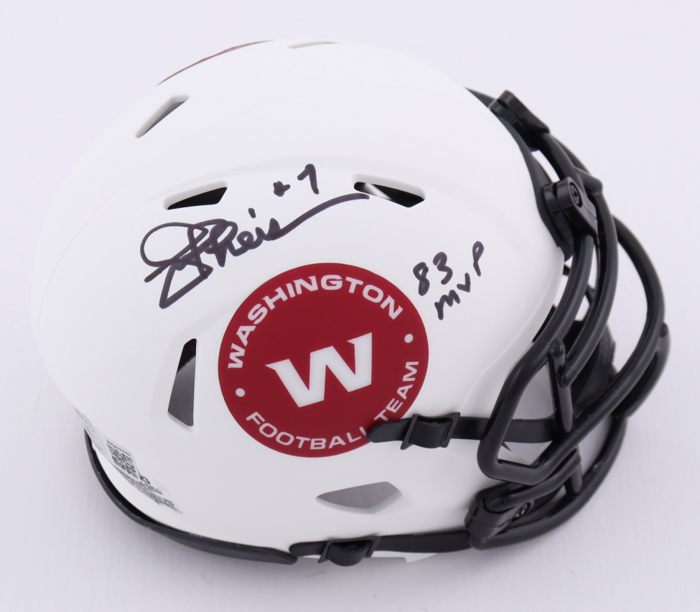 Joe Theismann Signed Redskins Lunar Eclipse Alternate Speed Mini Helmet ...