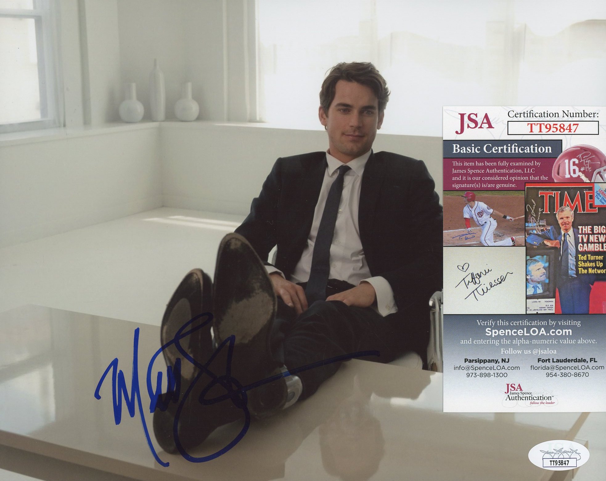 Matt Bomer Signed "White Collar" 8x10 Photo (JSA COA) | Pristine Auction