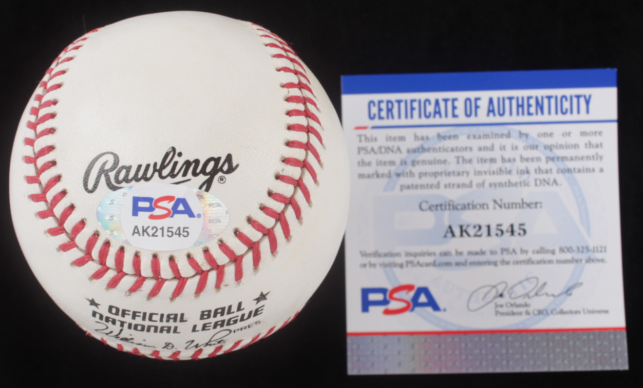 Dave Justice Signed ONL Baseball (PSA COA) | Pristine Auction