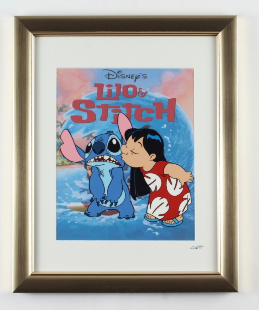 Walt Disney's "Lilo & Stitch" 13x16 Custom Framed Hand-Painted ...