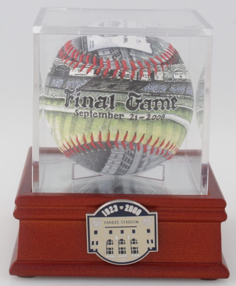 "Last Game at Yankee Stadium" Commemorative Baseball With Old Yankee ...