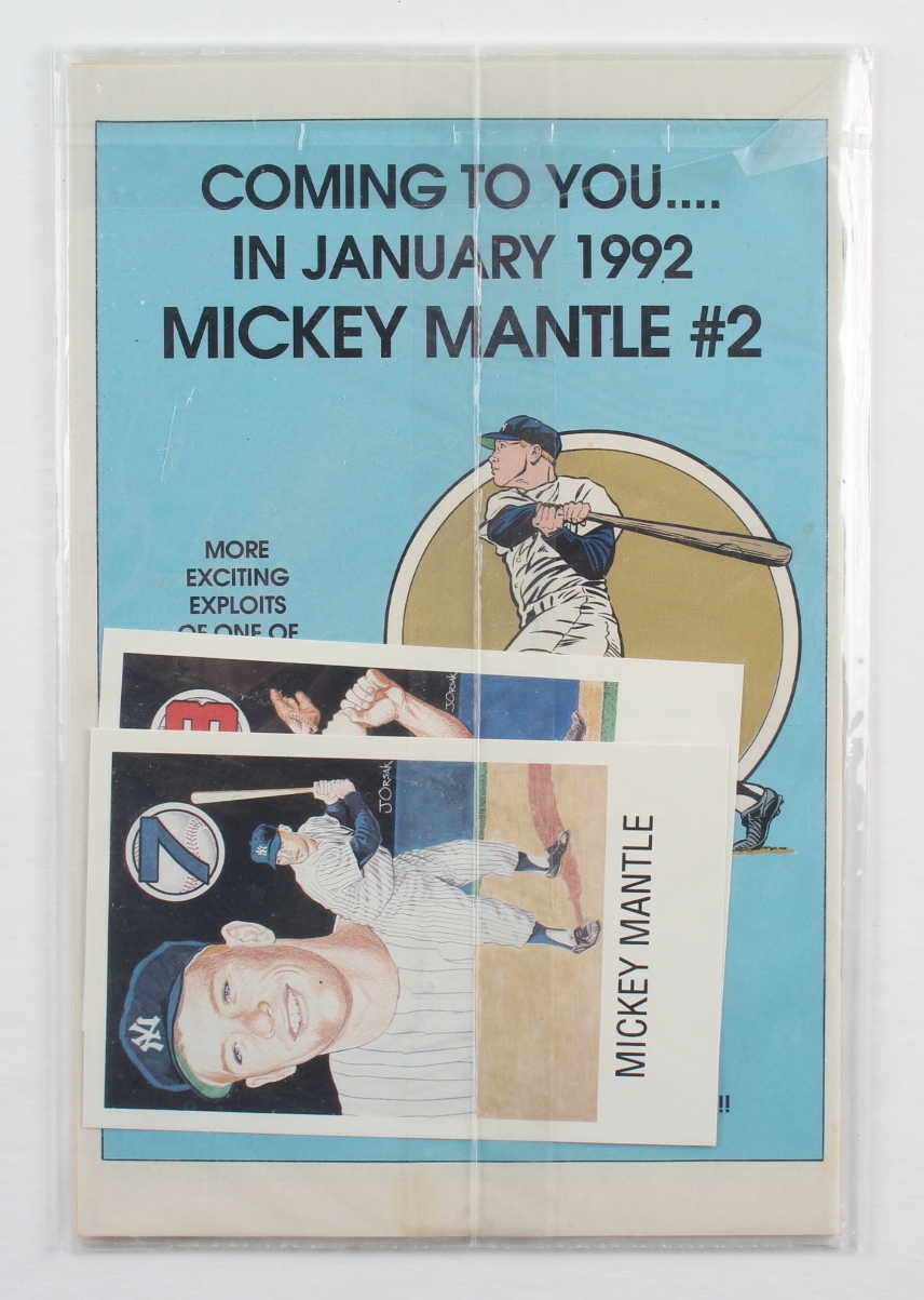 1991 "Mickey Mantle" Issue #1 Magnum Comic Book with Cards | Pristine ...