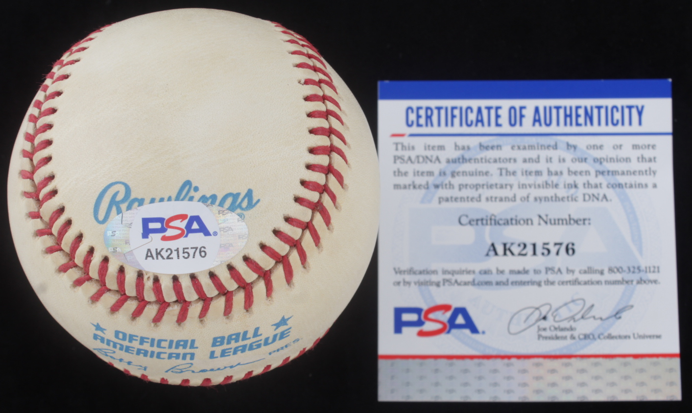 Dave Winfield Signed OAL Baseball with Display Case (PSA COA) | Pristine Auction