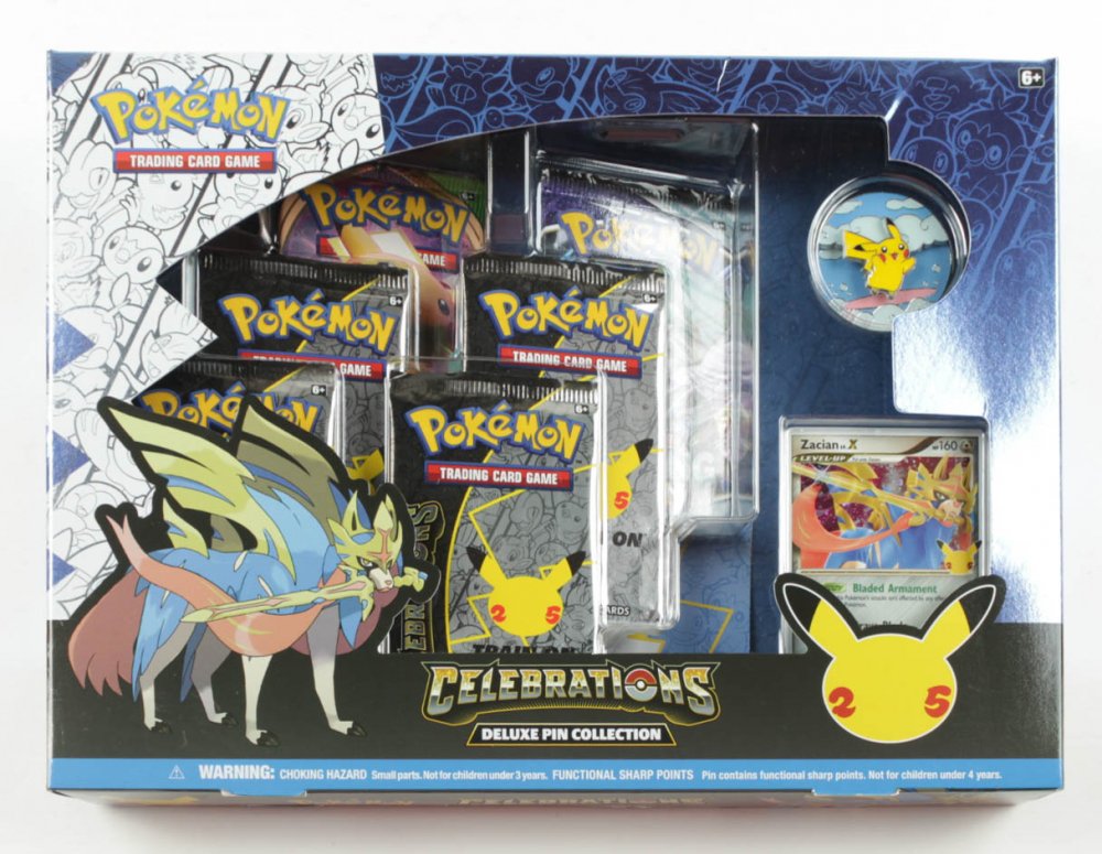 Pokemon TCG: Celebrations Collection Box with (4) Celebrations Packs ...