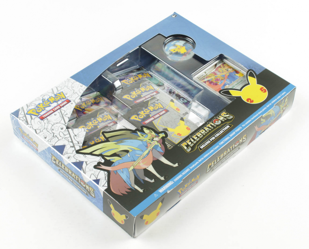 Pokemon TCG: Celebrations Collection Box with (4) Celebrations Packs ...