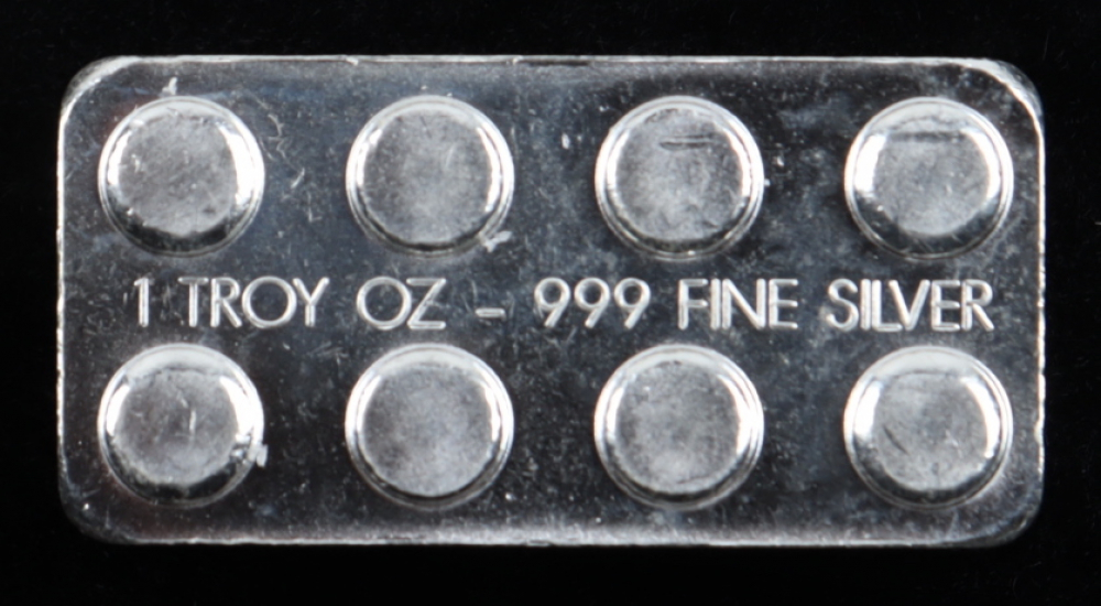 1 Troy oz .999 Fine Silver Lego Bullion Bar | Pristine Auction