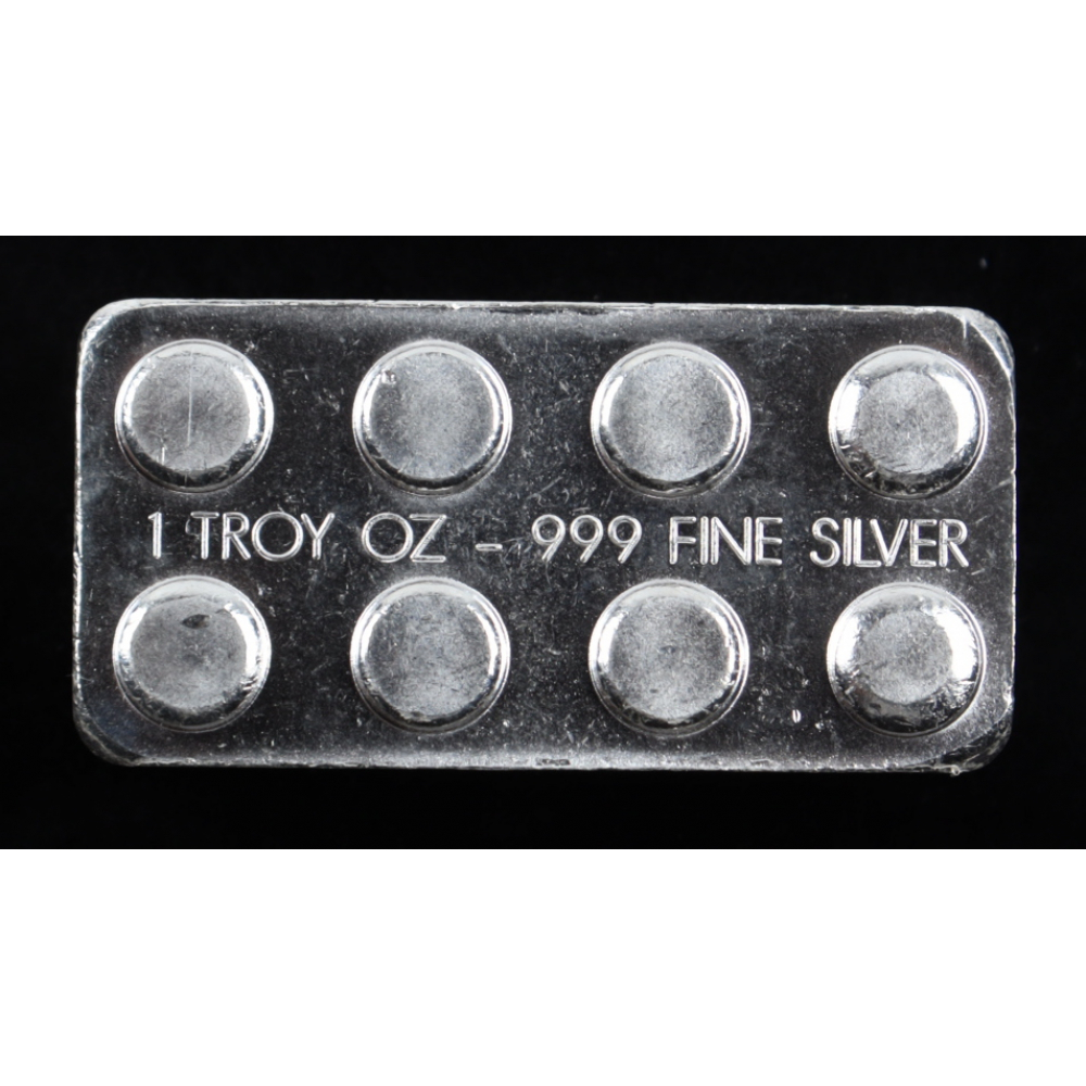 1 Troy oz .999 Fine Silver Lego Bullion Bar | Pristine Auction