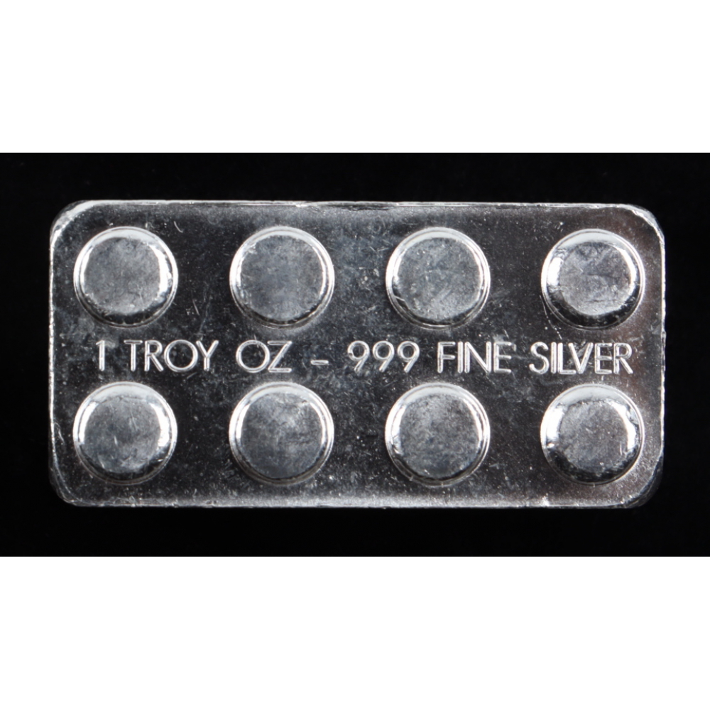 1 Troy oz .999 Fine Silver Lego Bullion Bar | Pristine Auction