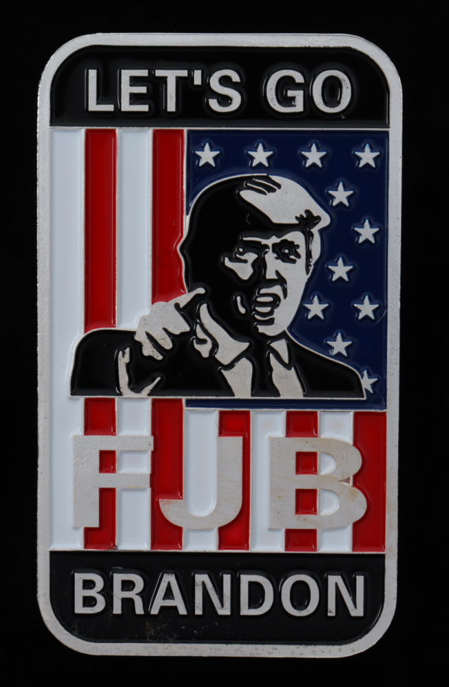 1 Troy oz .999 Fine Silver Donald Trump Let's Go Brandon FJB Bullion ...