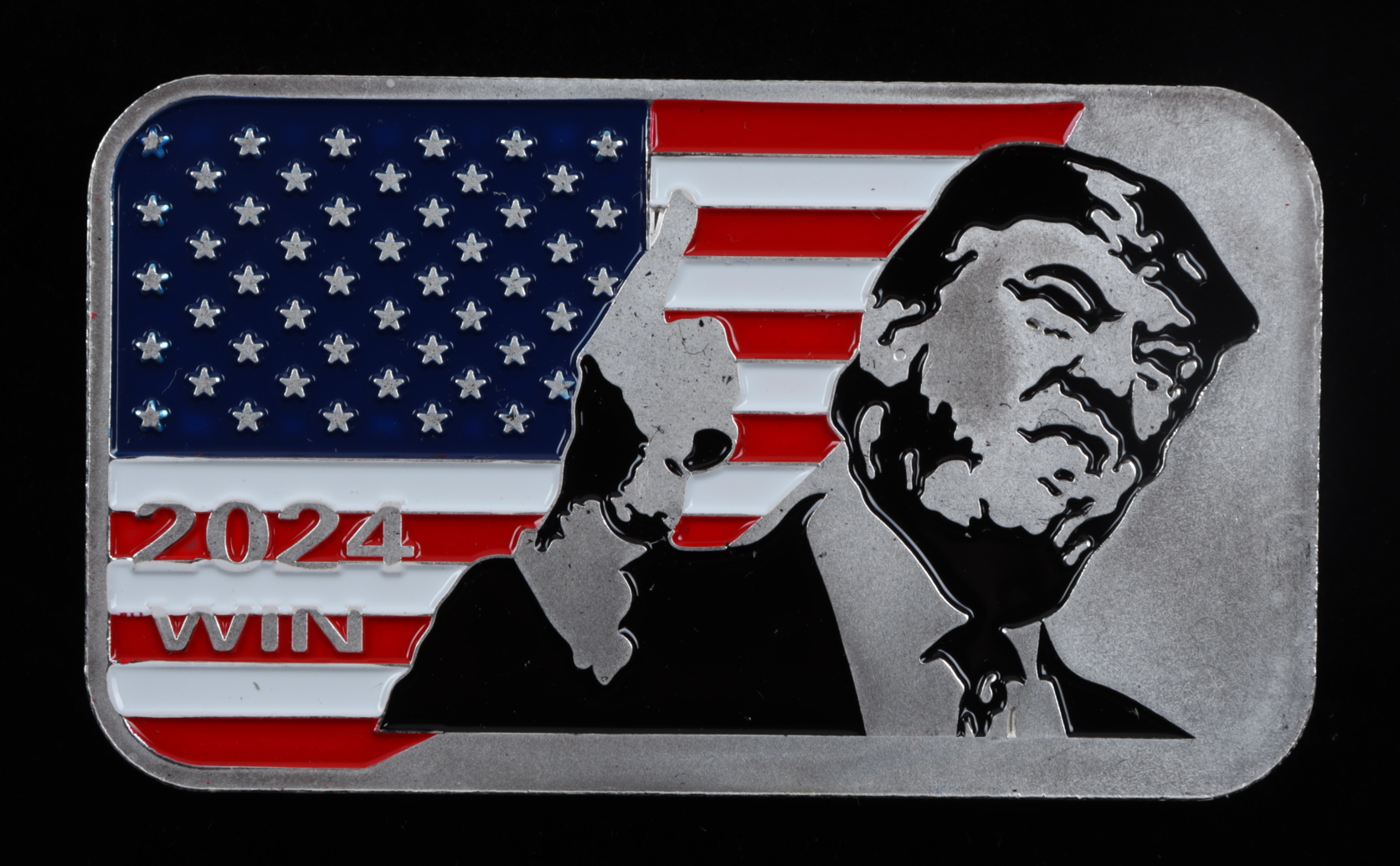 Donald Trump 2024 1 ounce .999 Fine Silver Bullion Bar | Pristine Auction