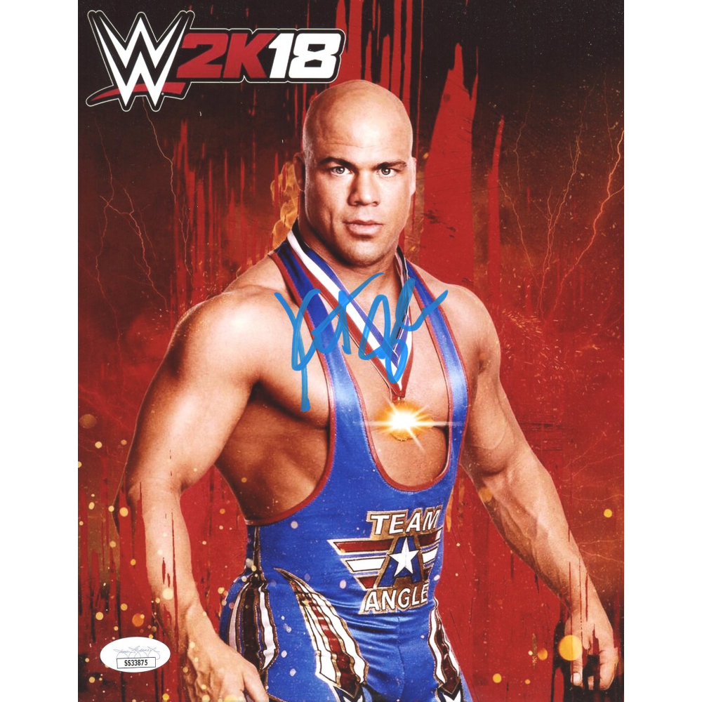 Kurt Angle Signed WWE 8x10 Photo (JSA COA) | Pristine Auction