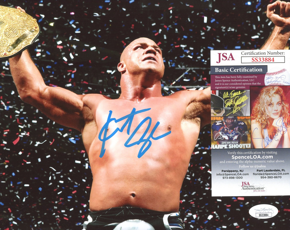Kurt Angle Signed WWE 8x10 Photo (JSA COA) | Pristine Auction