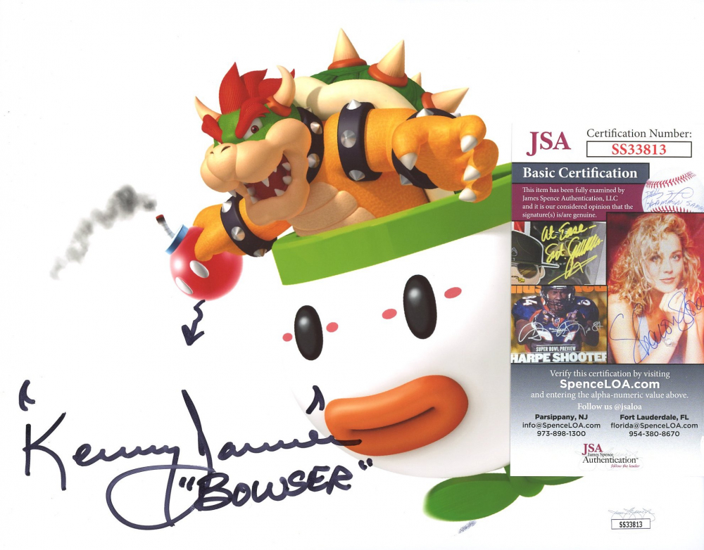 Kenny James Signed "Super Mario" 8x10 Photo Inscribed "Bowser" (JSA COA ...