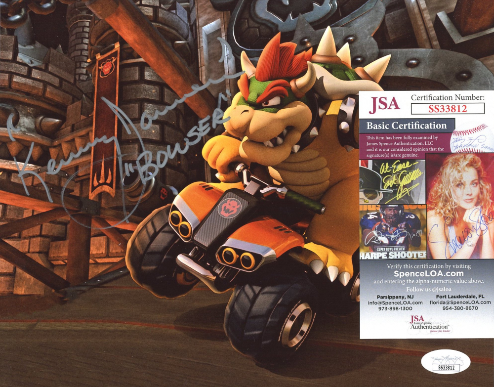 Kenny James Signed "Super Mario" 8x10 Photo Inscribed "Bowser" (JSA COA ...