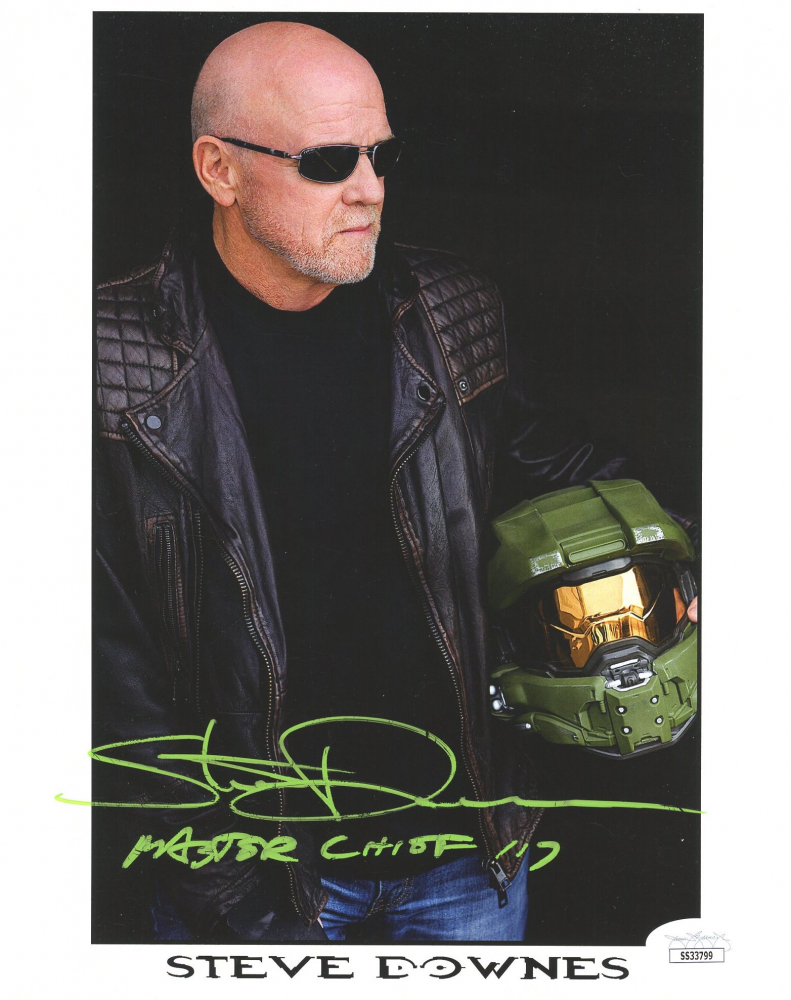 Steve Downes Signed "Halo" 8x10 Photo Inscribed "Master Chief 117" (JSA ...