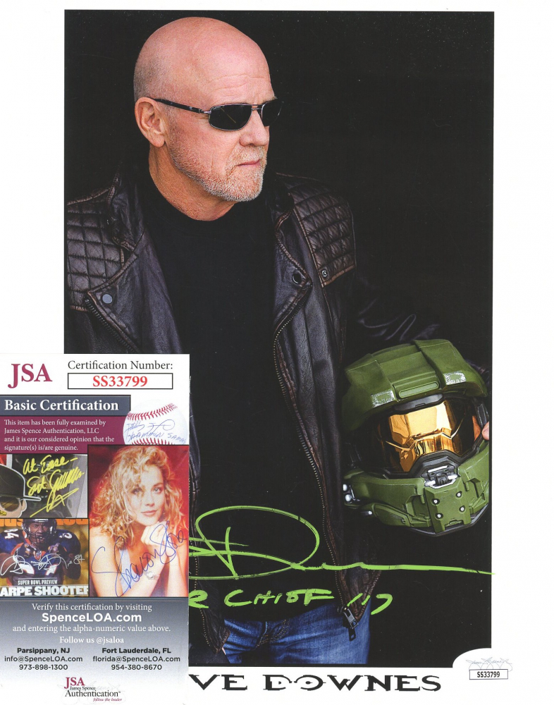 Steve Downes Signed "Halo" 8x10 Photo Inscribed "Master Chief 117" (JSA COA) | Pristine Auction