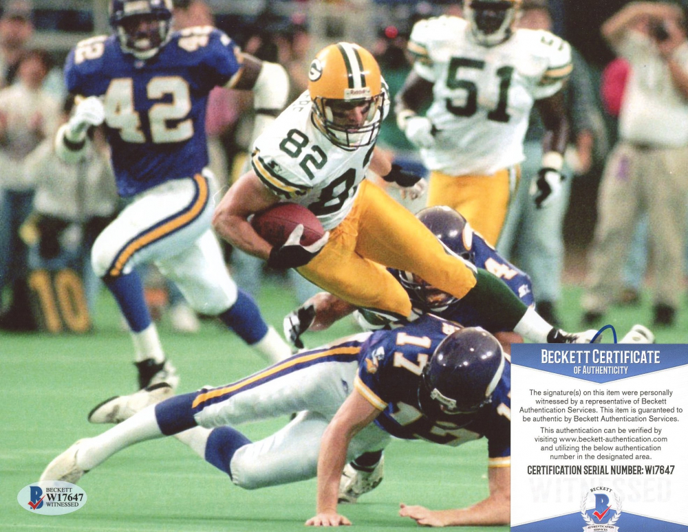Don Beebe Signed Bills 8x10 Photo Inscribed "B.B." (Beckett COA ...