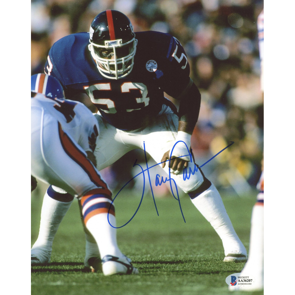 Harry Carson Signed Giants 8x10 Photo (Beckett COA) | Pristine Auction