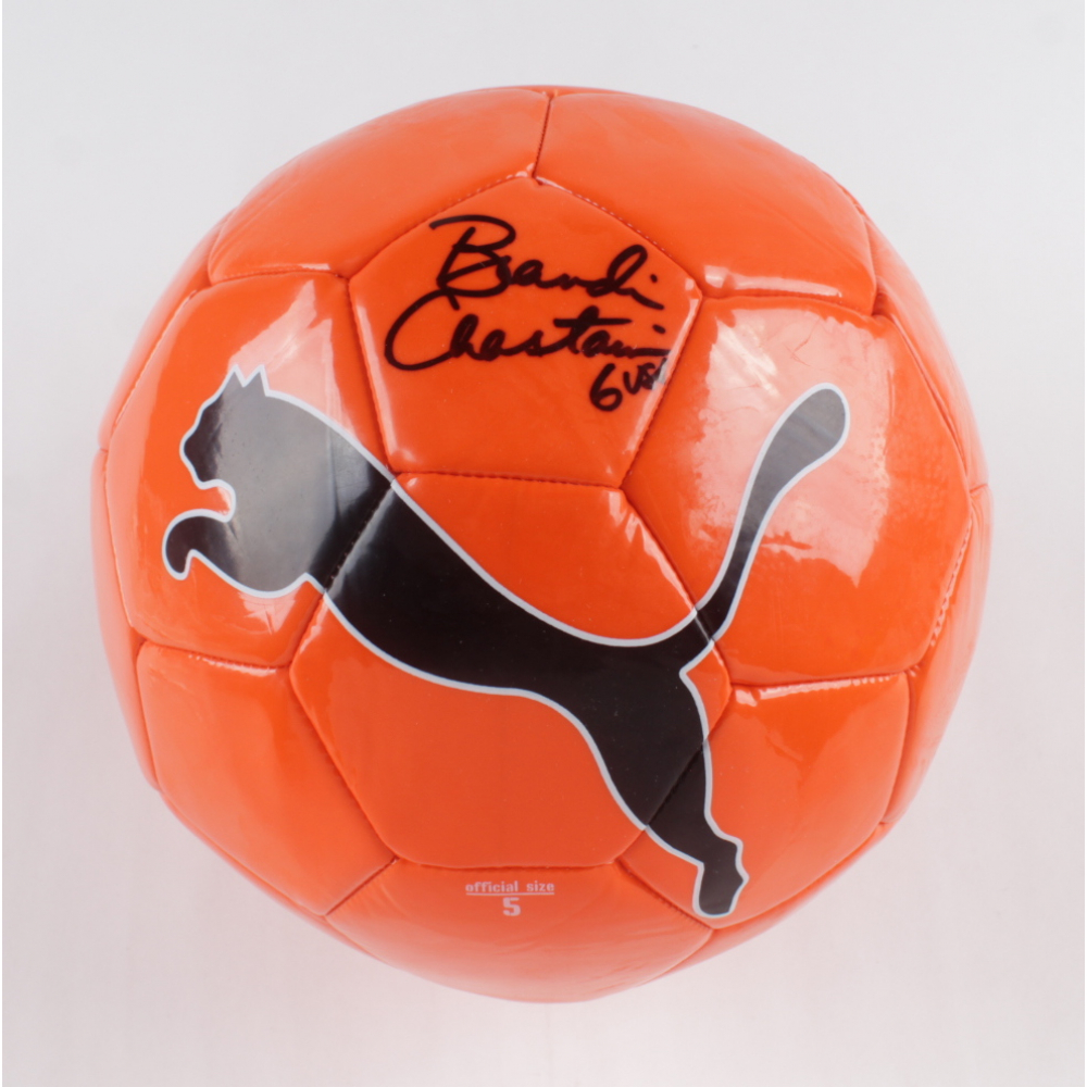 Brandi Chastain Signed Soccer Ball Inscribed "USA" (JSA COA) | Pristine ...