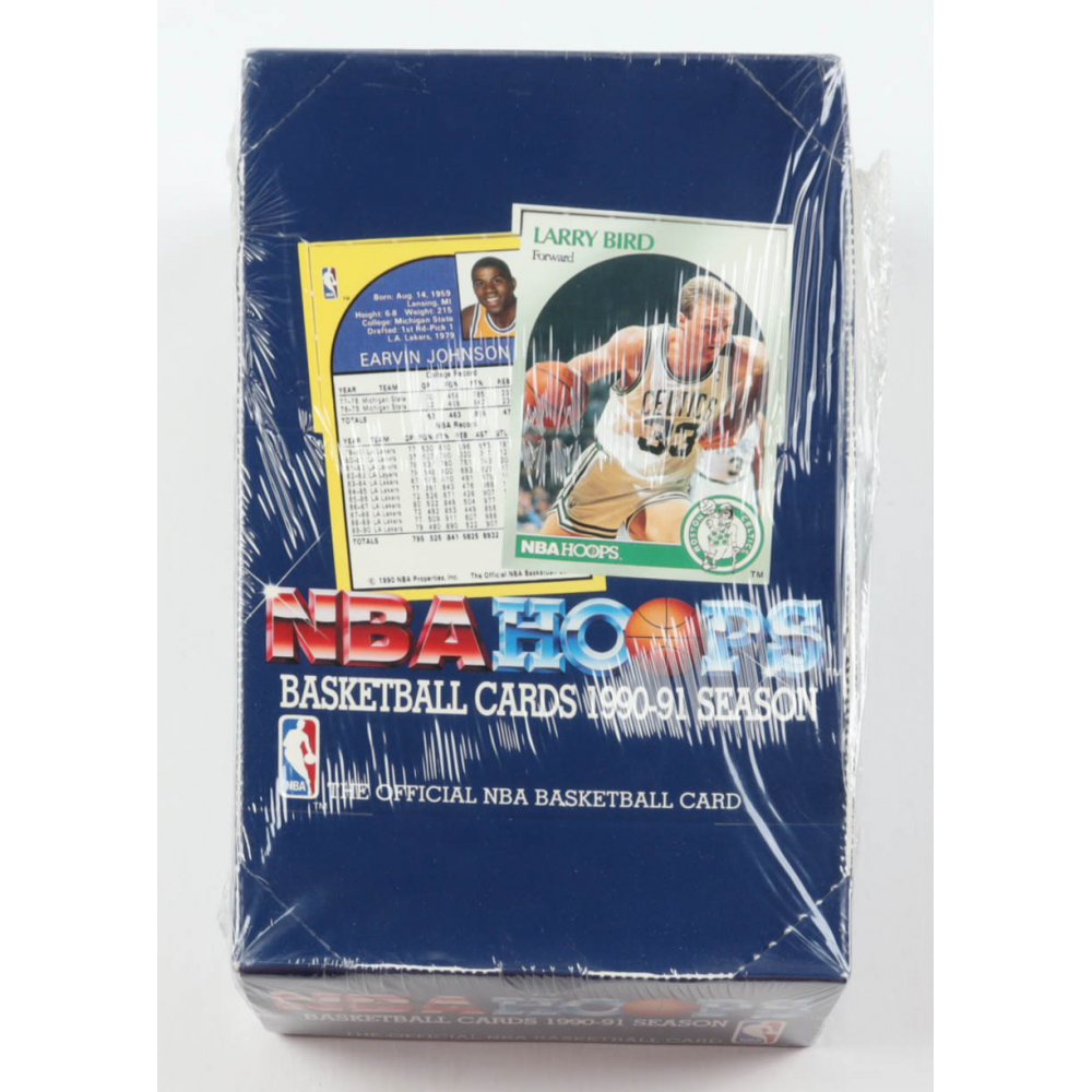1990-91 Hoops Series 1 Basketball Wax Box of (36) Packs | Pristine Auction