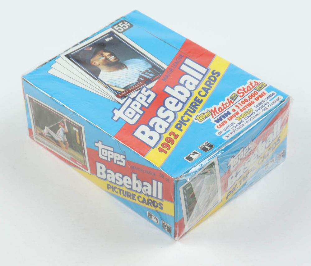 1992 Topps Baseball Wax Box with (36) Packs | Pristine Auction