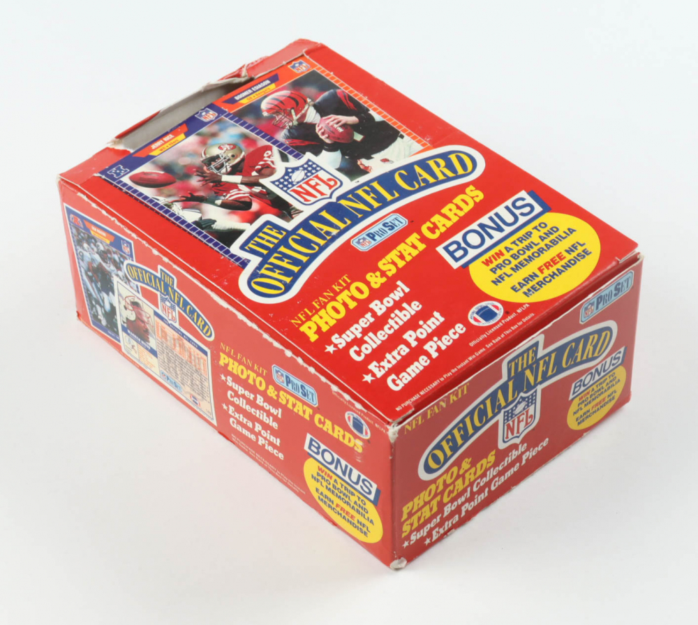 1989 Pro Set Football Wax Box with (36) Packs (See Description ...