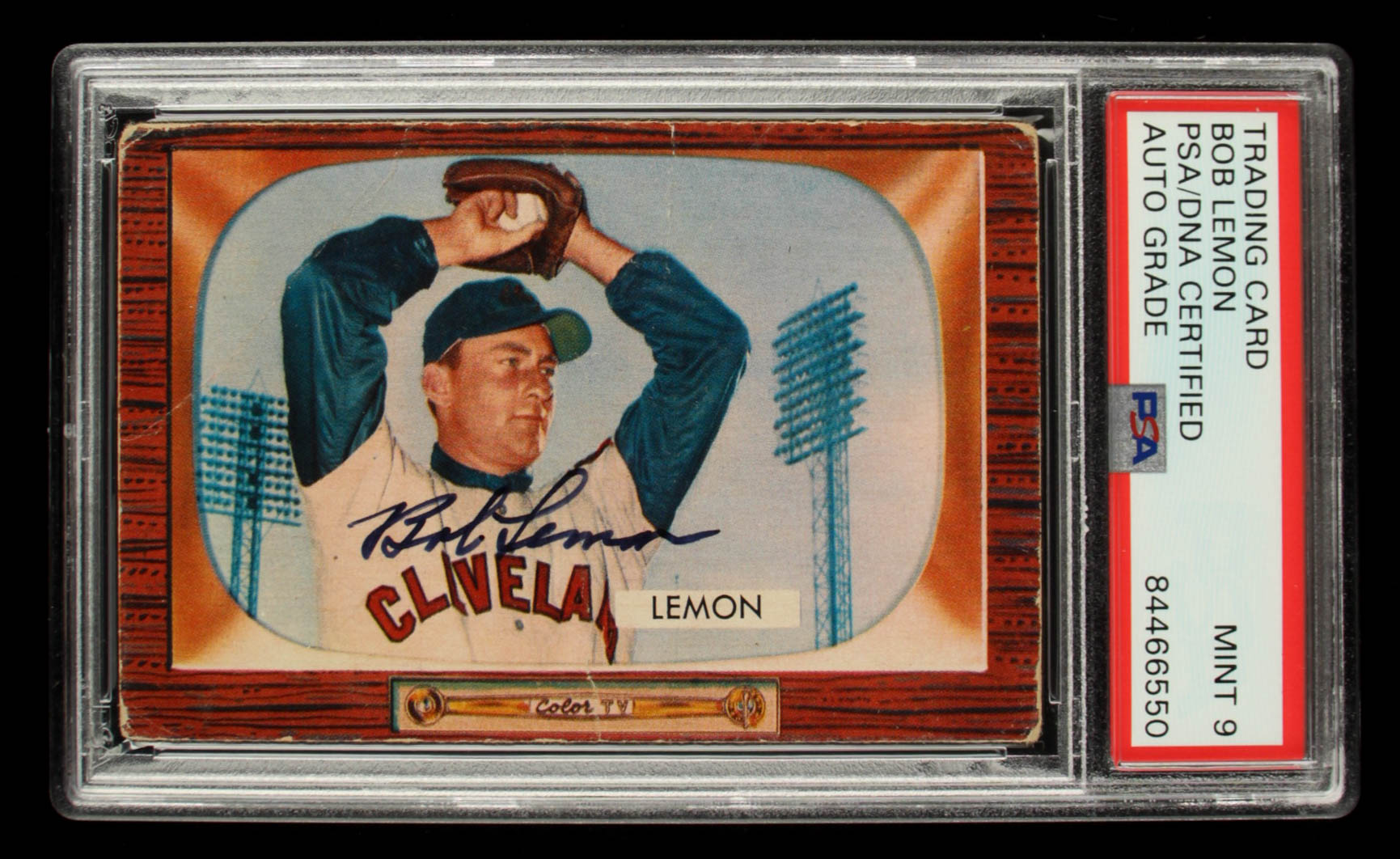 Bob Lemon Signed 1955 Bowman #191 (PSA Encapsulated) | Pristine Auction
